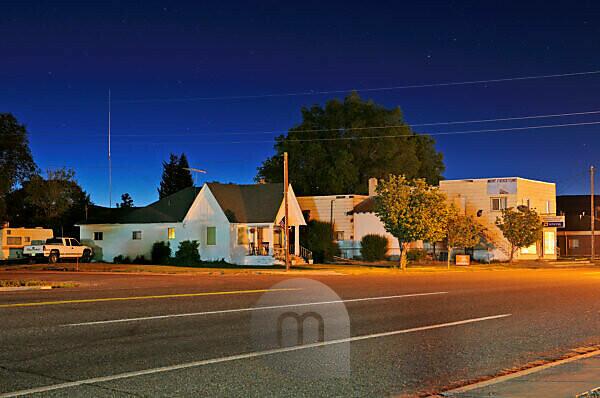 Small Town Street At Night